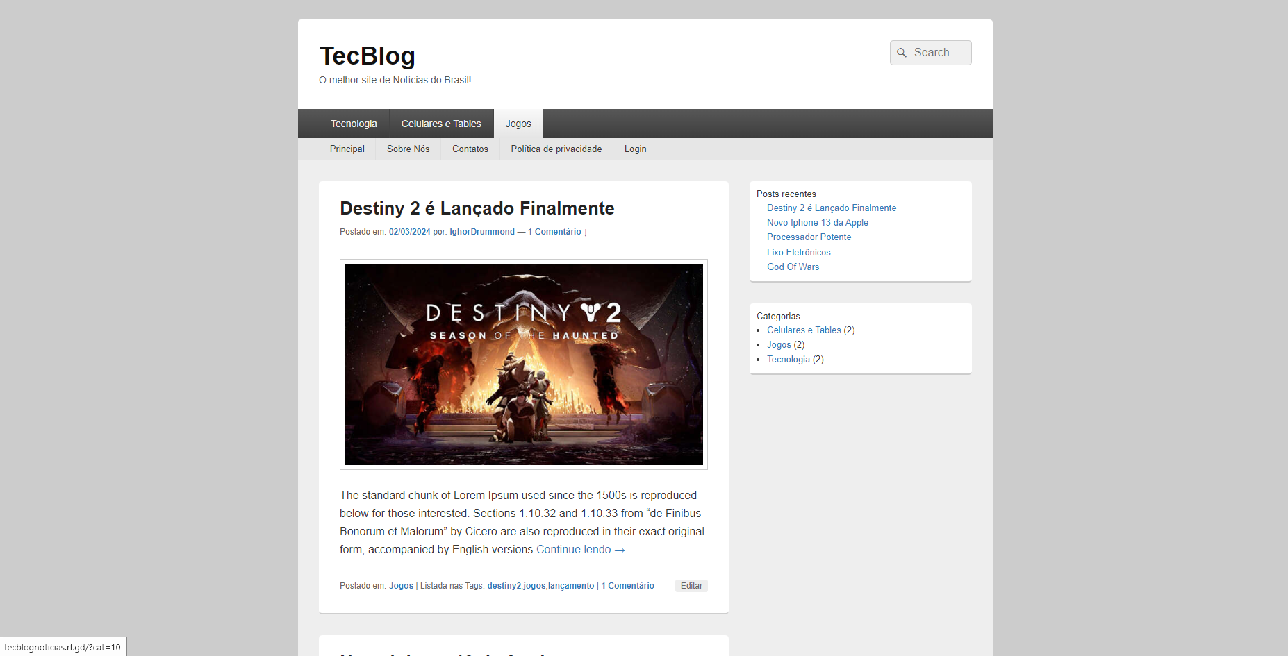 Ighor Drummond - Portfólio